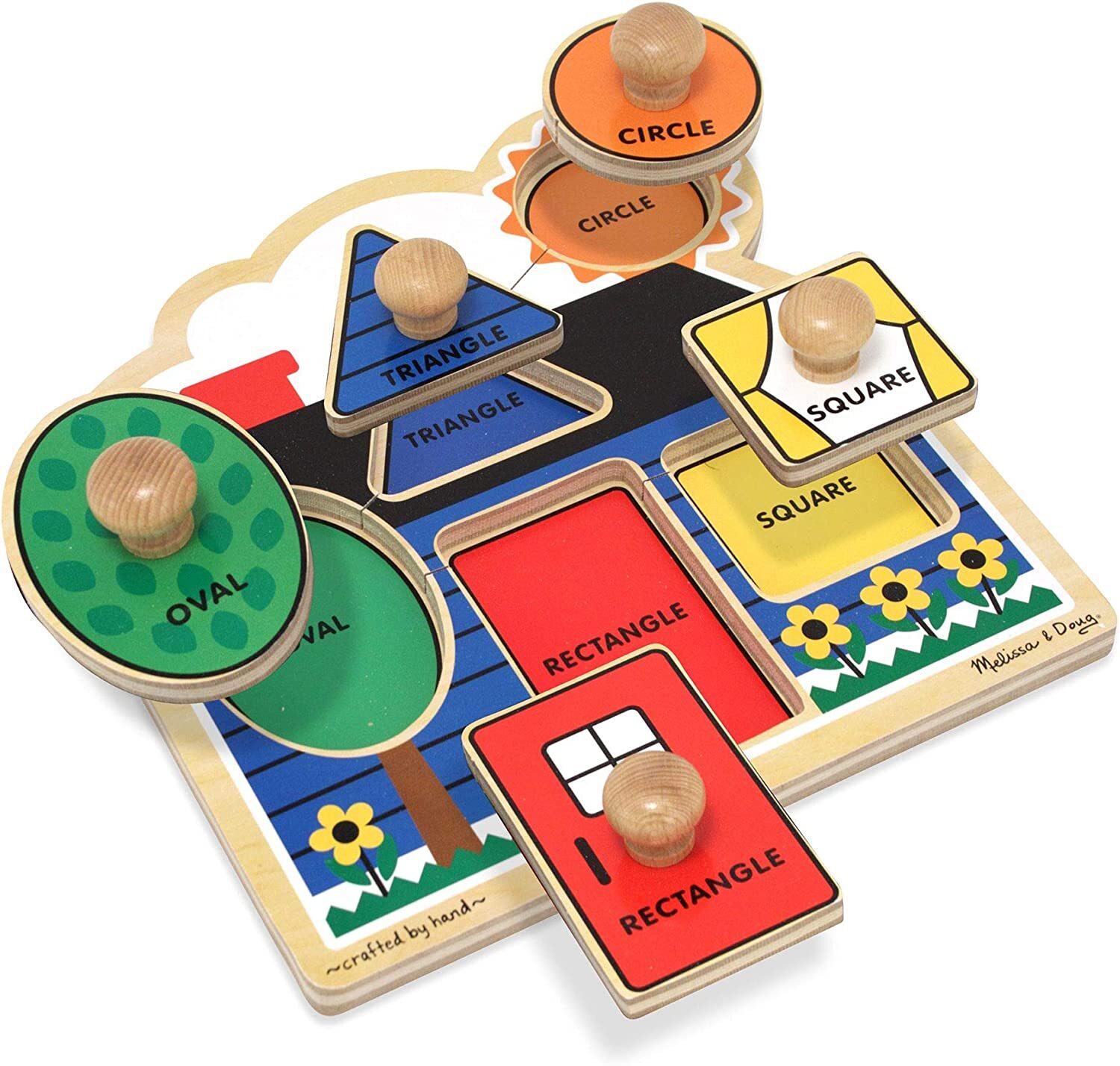 Buy Melissa Doug First Shapes Jumbo Knob Puzzle 5pc