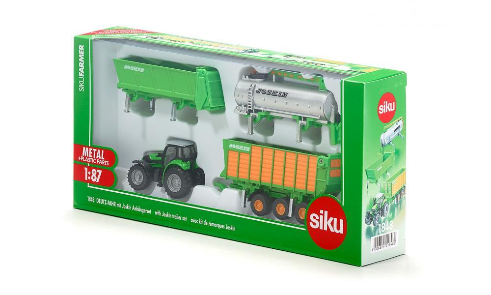 Buy Siku - Deutz-Fahr Tractor with Trailer Set - 1:87 Scale