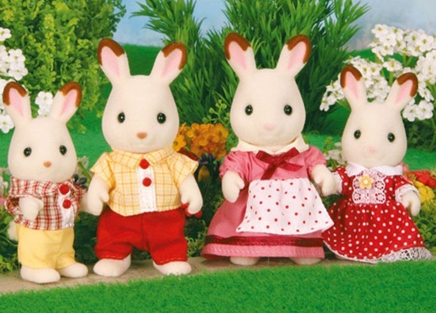Buy Sylvanian Families - Chocolate Rabbit Family